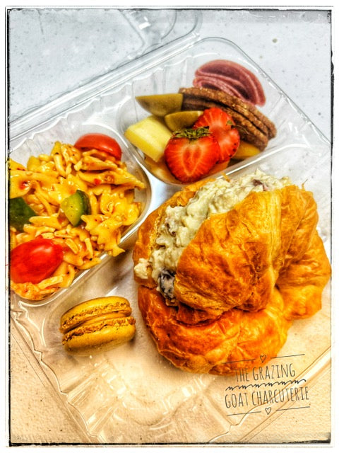 Chicken Salad Croissant Box Lunch – The Grazing Goat Charcuterie