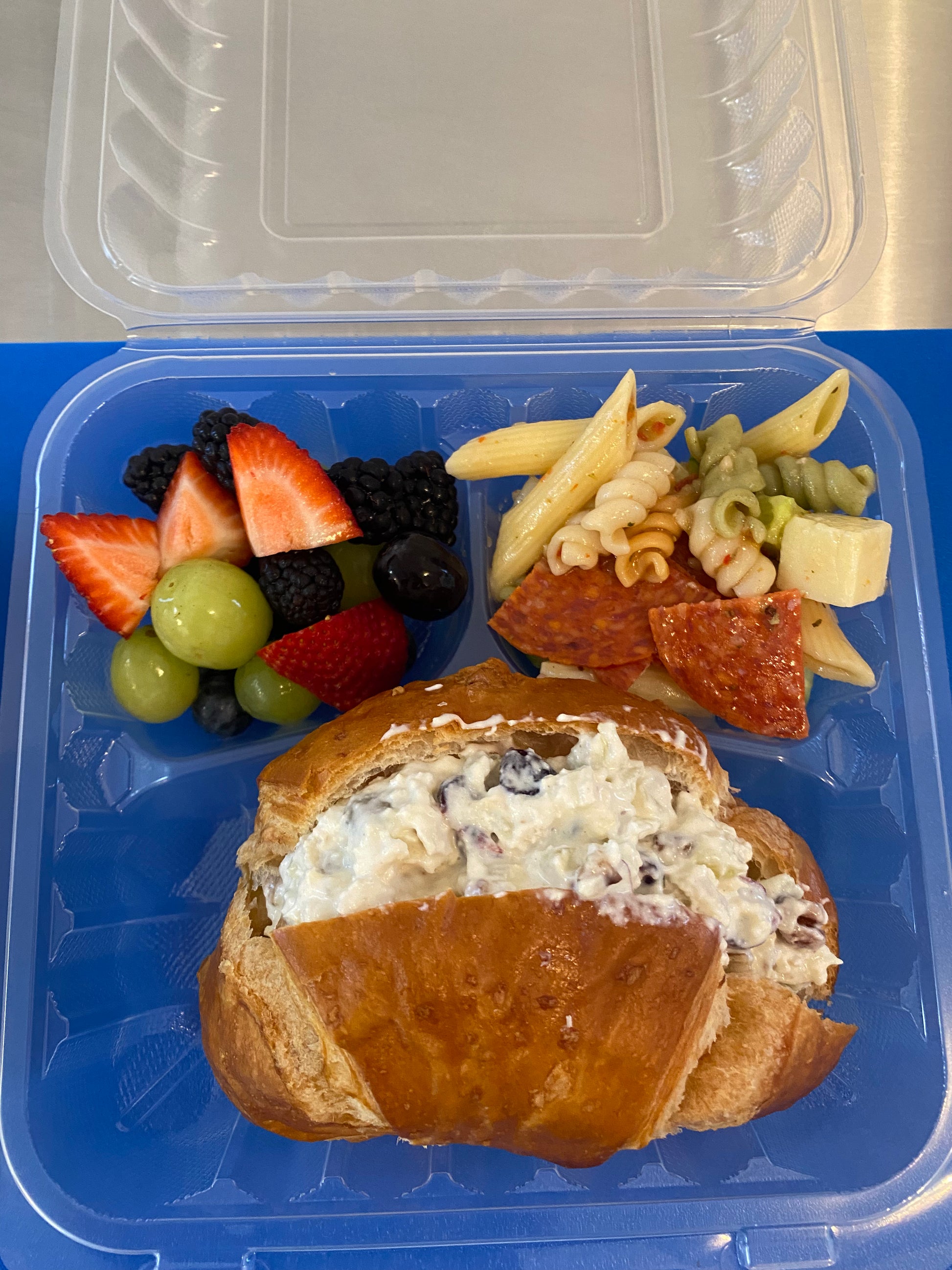 Chicken Salad Croissant Box Lunch – The Grazing Goat Charcuterie